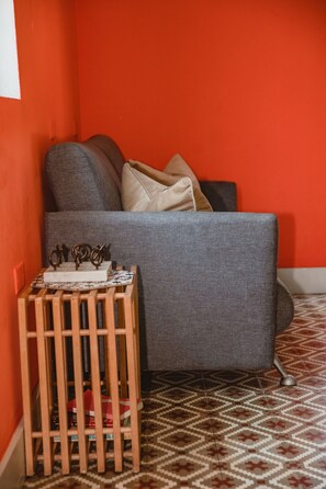 Quarto superluxo, 1 cama Queen | Área de estar