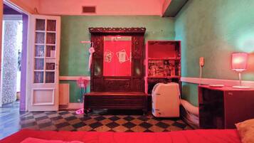 Habitación Discepolo | Cortinas/cortinados opacos, Wi-fi grátis, roupa de cama fornecida