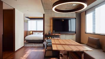 Suite Executiva | Sala de estar | Lareira