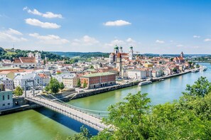 Vista para a cidade desde o alojamento