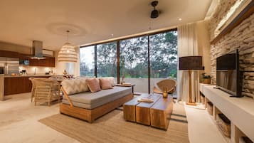 Apartamento de Luxo, 3 quartos, piscina privativa, vista para o jardim | Cozinha privada