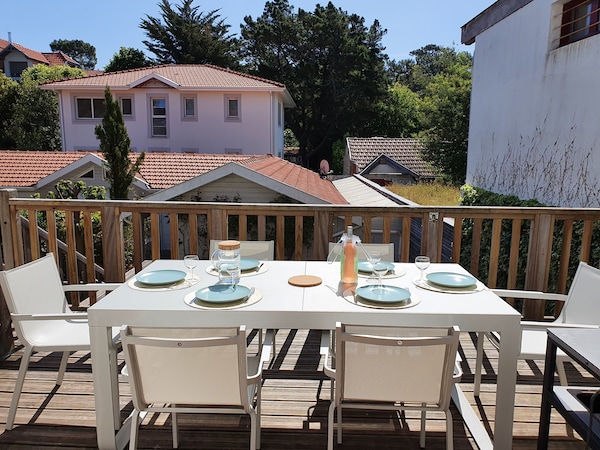 Superb Apartment In The Heart Of Moulleau With Terrace And Beach On Foot - Arcachon