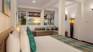 Vila, 3 quartos | 3 quartos, roupas de cama premium, cofres nos quartos