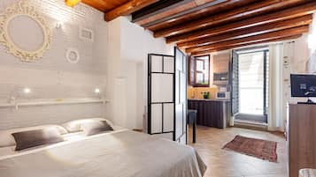 Estúdio | Ferro/tábua de engomar, Wi-fi grátis, roupa de cama fornecida