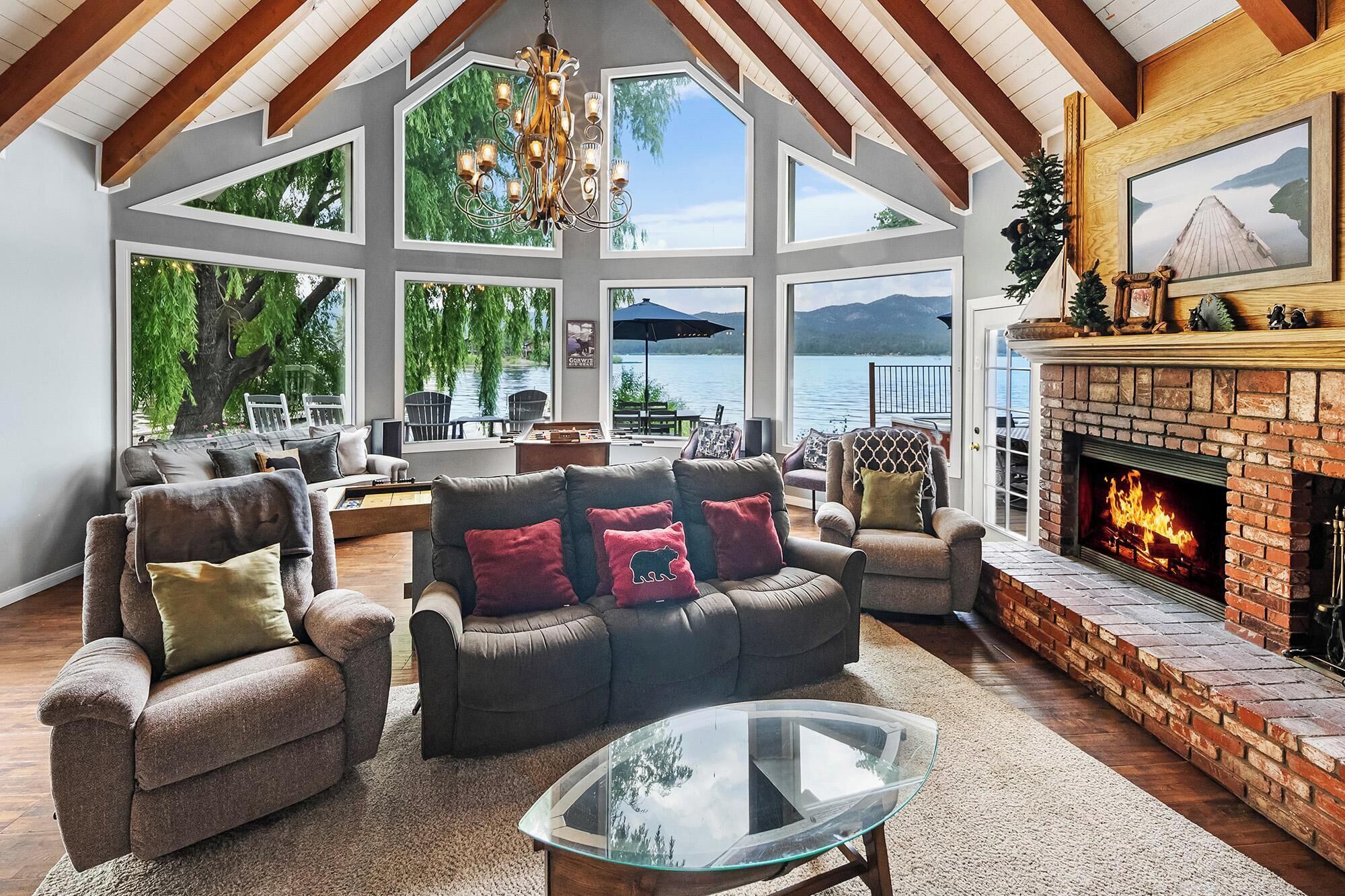 Storybook Lakefront: Luxury, Custom Built Lakefront Estate With Outdoor Hot Tub & Boat Dock! - Big Bear Lake, CA