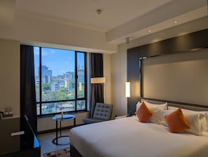 1 quarto, roupas de cama premium, frigobar, cofres nos quartos