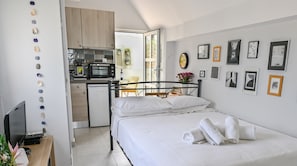 Apartamento | 1 quarto, espaço de trabalho para notebook, Wi-Fi de cortesia