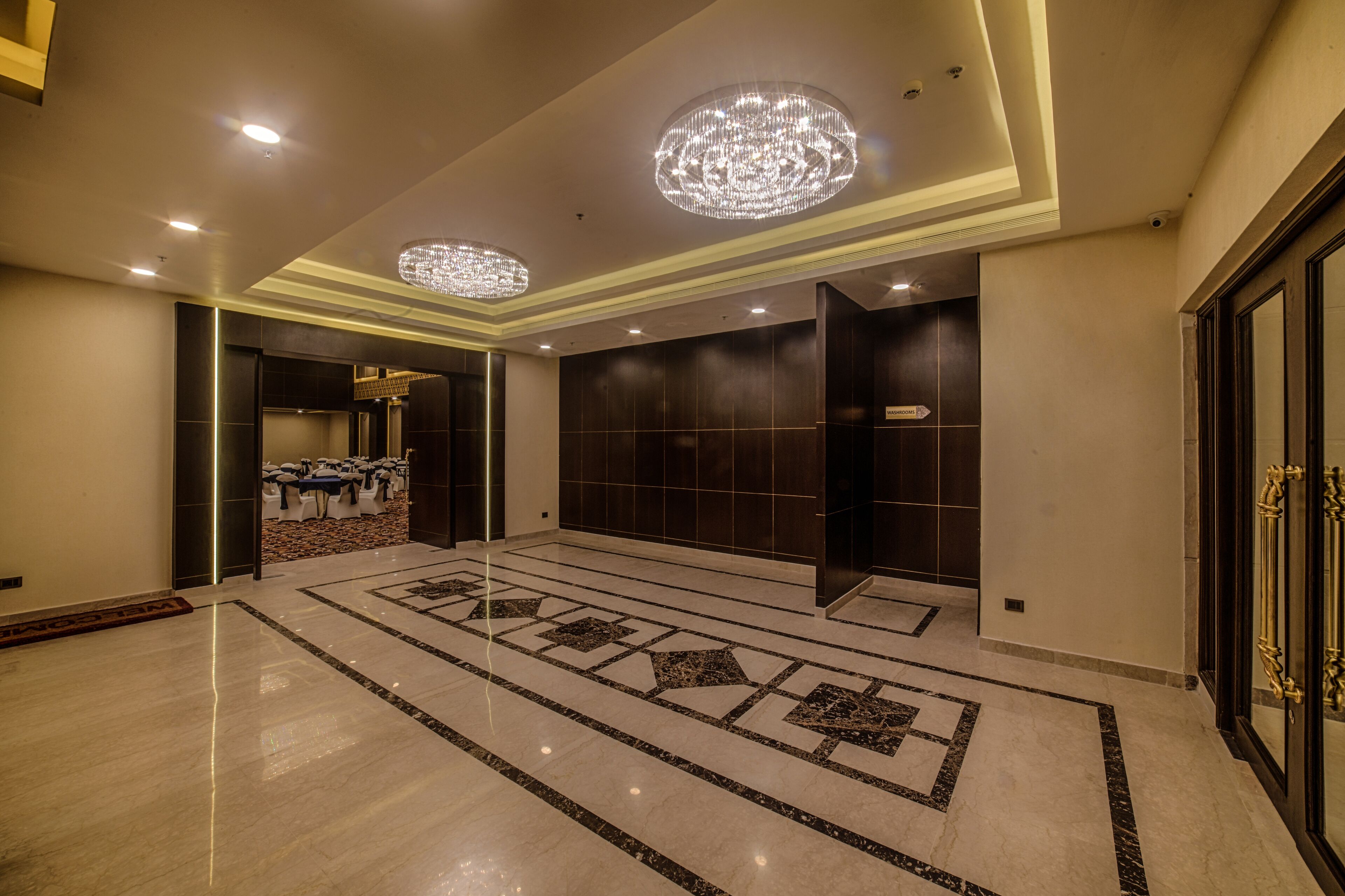 Espaço exterior para banquetes