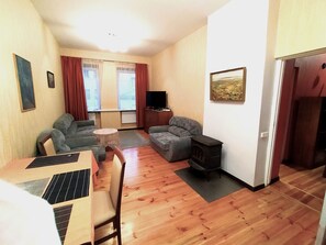 Quarto casal conforto de uso individual | Sala de estar | TV de tela plana 40 polegadas com canais digitais, TV LED