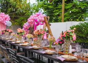 Área externa para banquete