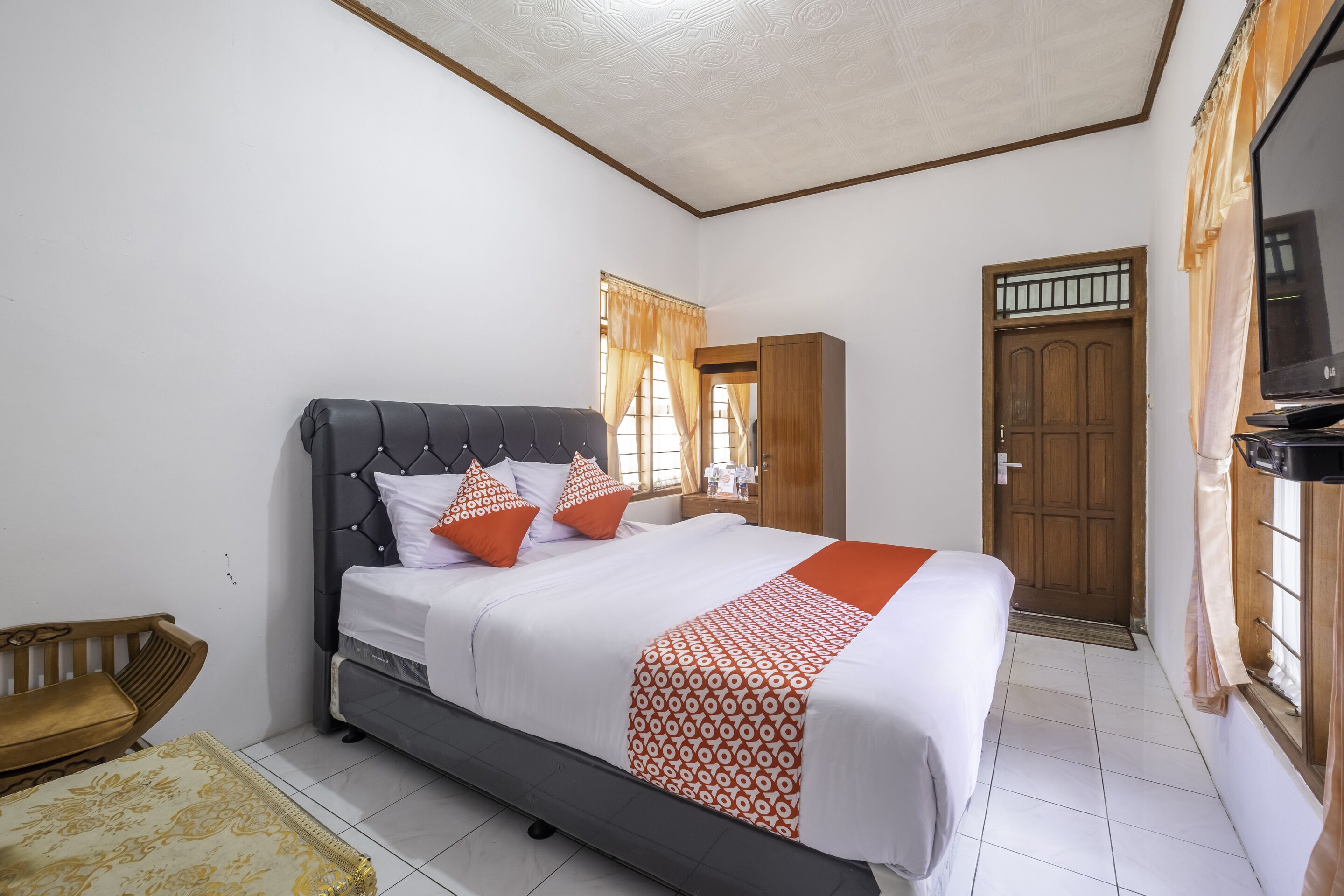 Quarto Duplo Deluxe | Secretária, Wi-fi grátis, roupa de cama fornecida 