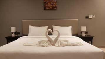 Superior Room with Sea View | Cofres nos quartos, cortinas blackout, Wi-Fi de cortesia, roupa de cama