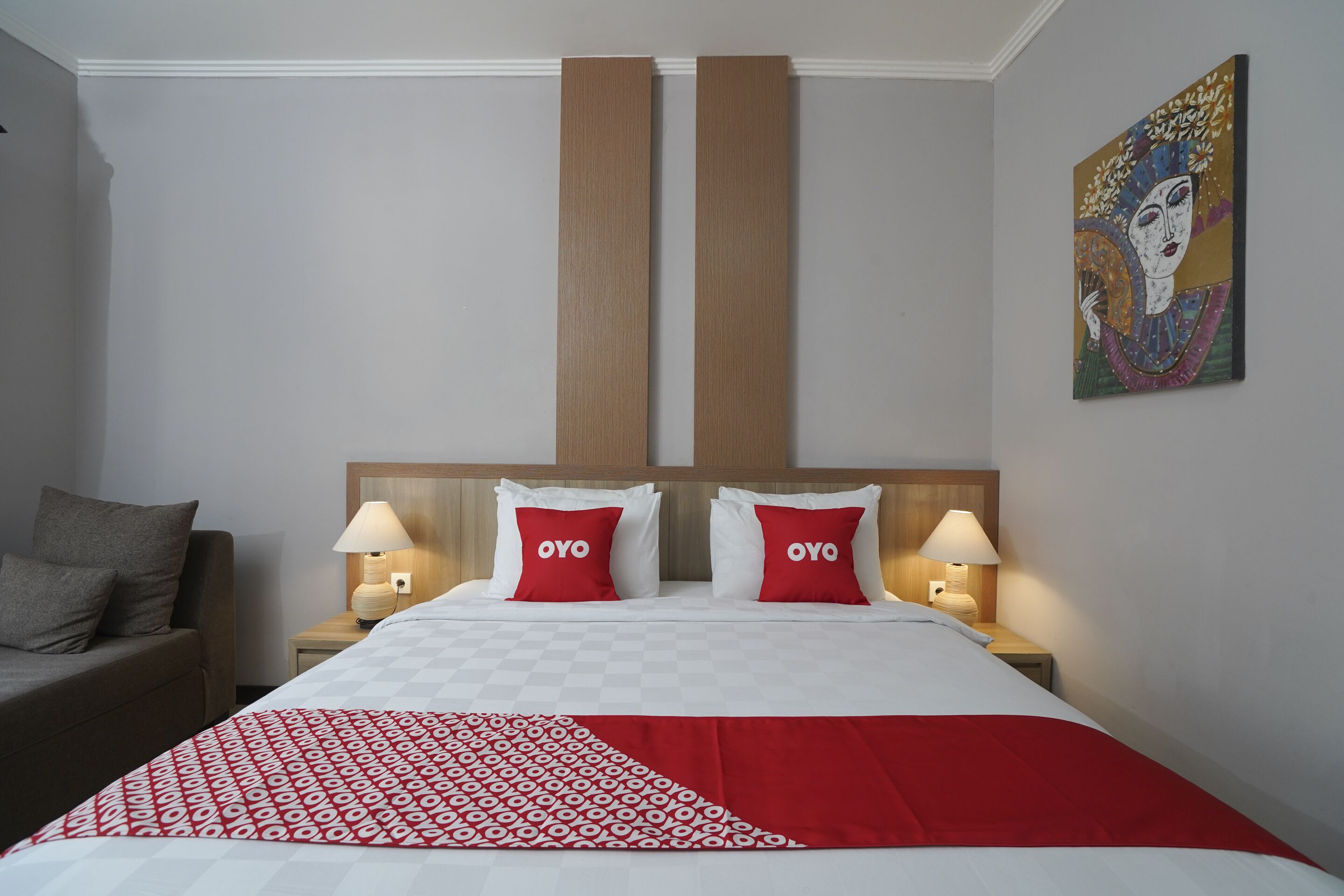 Quarto Duplo Deluxe | Secretária, Wi-fi grátis, roupa de cama fornecida 
