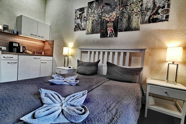 Estúdio Básico | Minibar, secretária adequada para computadores portáteis, Wi-fi grátis