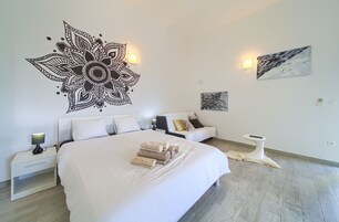 Studio apartment with Sea View | Secretária, camas desdobráveis, Wi-fi grátis, roupa de cama fornecida