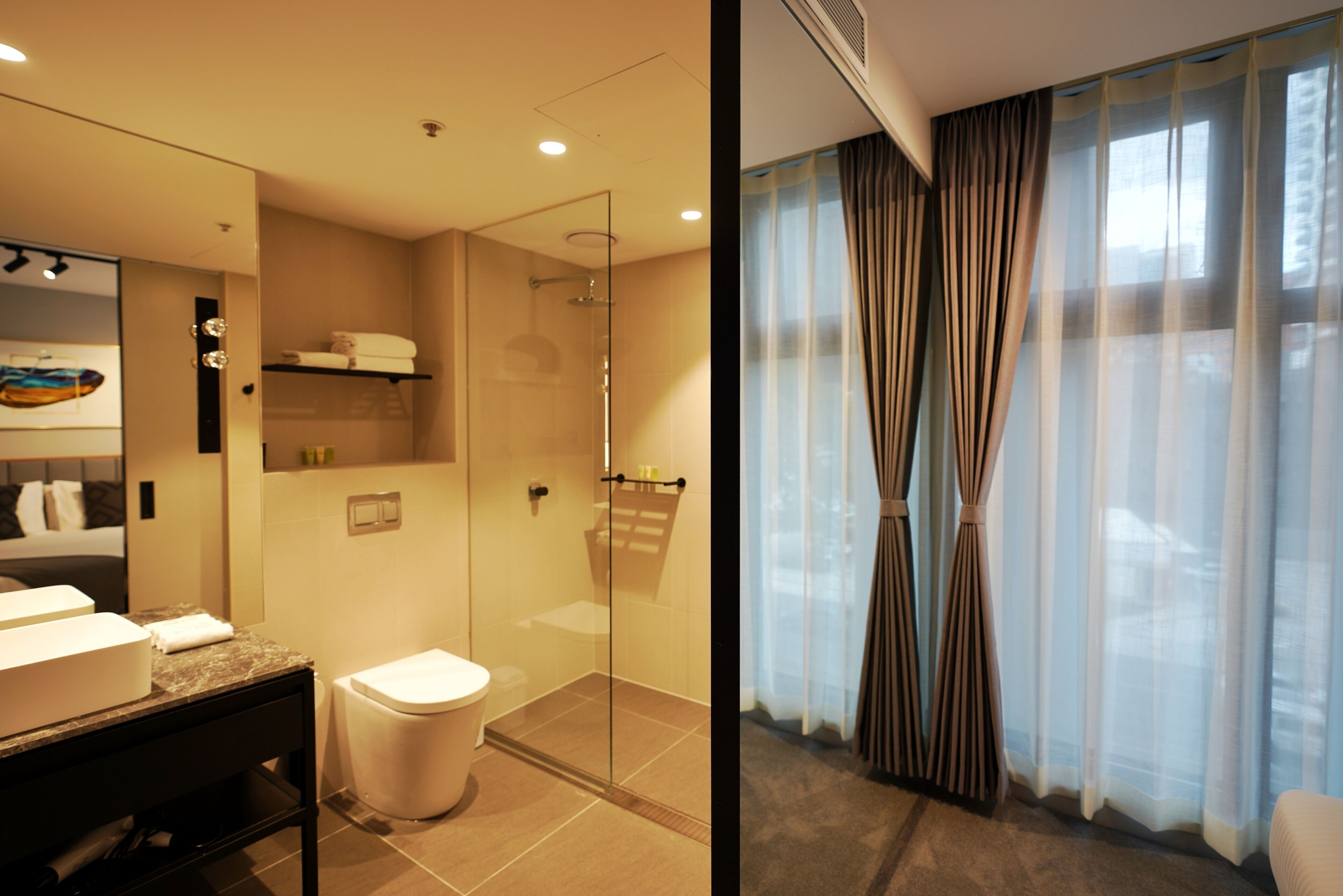 Casa de banho | Um polibã, artigos de higiene pessoal grátis, um secador de cabelo 