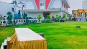Espaço exterior para banquetes