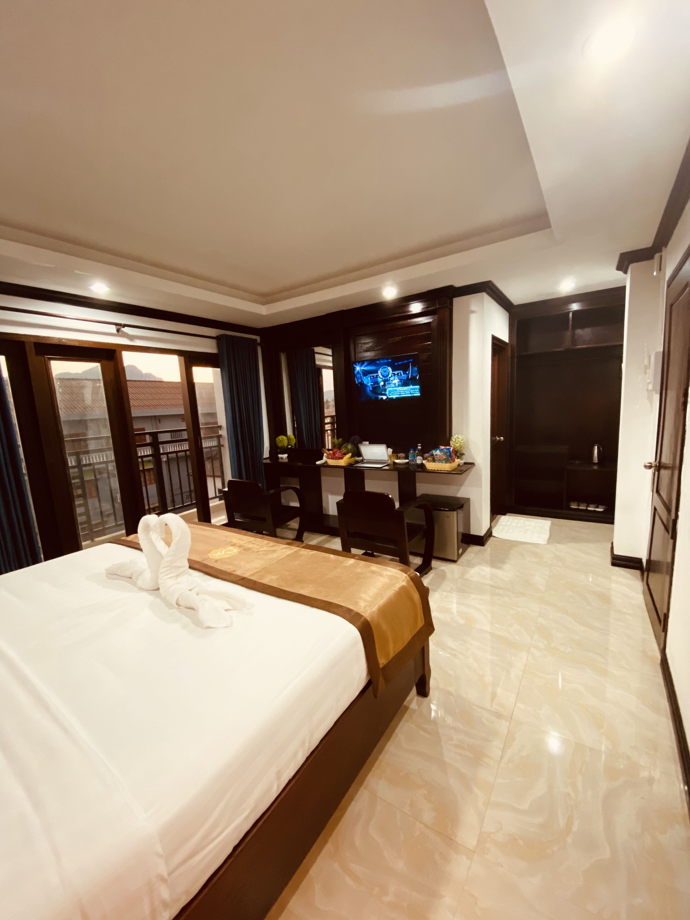 Deluxe Double With Balcony | Minibar com produtos grátis, cofre no quarto 