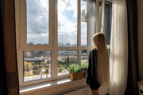 Apartamento Deluxe | Roupa hipoalergénica, quartos insonorizados, ferro/tábua de engomar