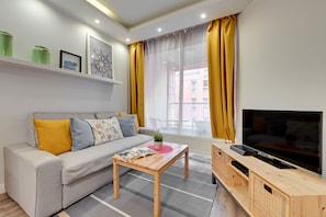 Apartamento, varanda (124 B) | Sala | TV de ecrã plano 
