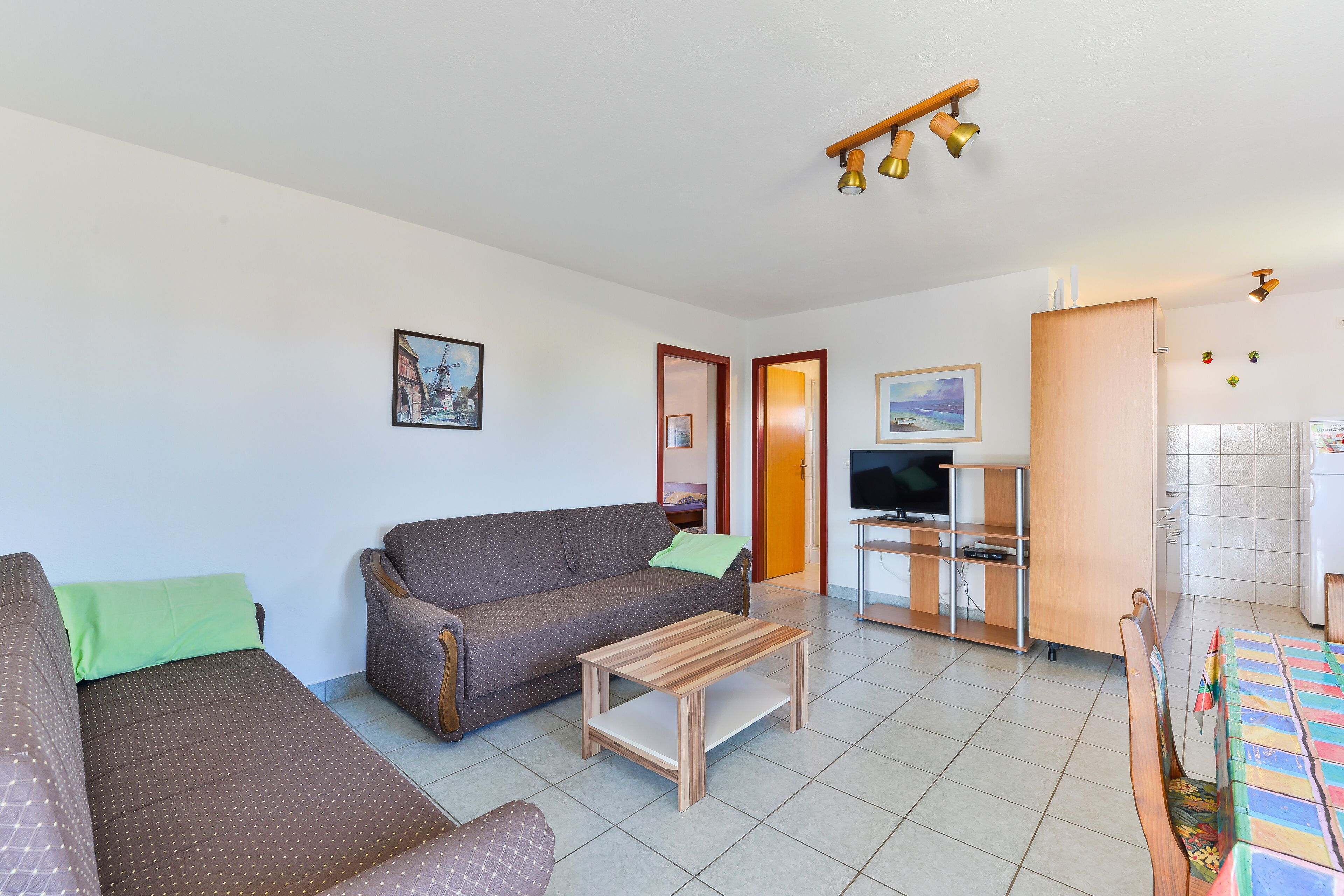 Apartamento, 1 quarto (A3) | Sala de estar | TV de ecrã plano 