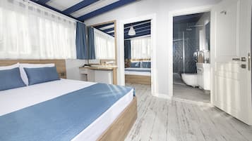 Quarto superior | Frigobar, quartos à prova de som, ferros/tábuas de passar roupa
