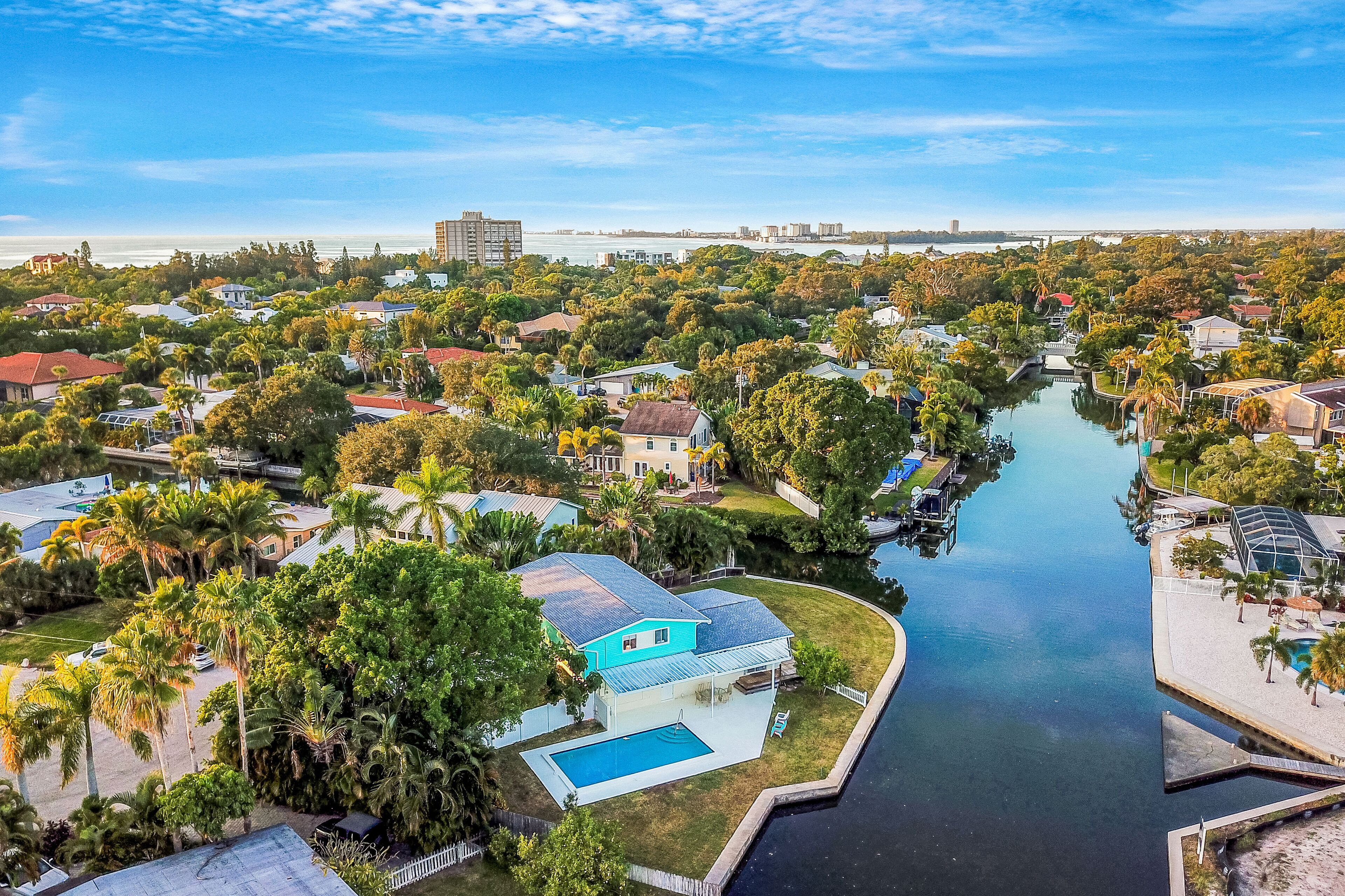 Spacious Siesta Key Canal Front Vacation Rental House with Large Heated ...
