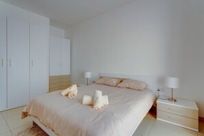 Apartamento (1 Bedroom) | 1 quarto, secretária adequada para computadores portáteis 