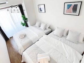 Apartamento, 3 quartos, não fumadores, varanda (402) | Secretária adequada para computadores portáteis, ferro/tábua de engomar 