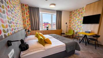 Quarto casal, cozinha americana | Vista do quarto