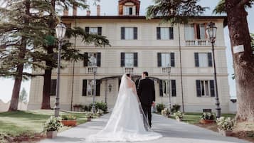 Área externa para casamento