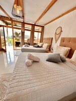 Quarto Quádruplo | Wi-fi grátis, roupa de cama fornecida