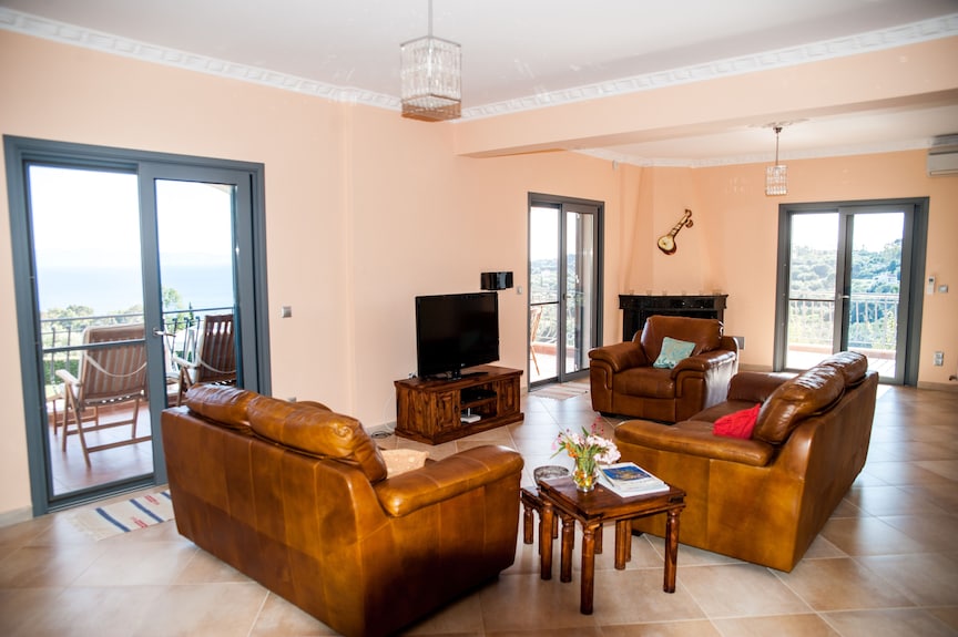 息をのむような景色、プライベートプール、Wifiを備えたケファロニアの高級プライベートヴィラ - ケファロニア島