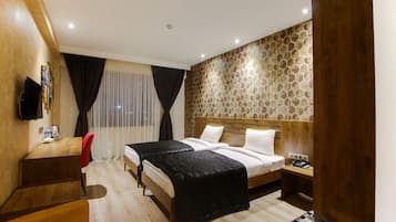 Quarto duplo luxo | 1 quarto, roupas de cama premium