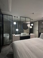 Quarto Duplo Premium | Wi-fi grátis, roupa de cama fornecida 