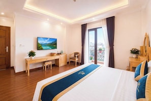 Quarto Duplo Deluxe | Minibar, secretária, quartos insonorizados, Wi-fi grátis