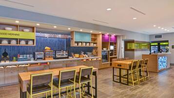 Café da manhã grátis todos os dias