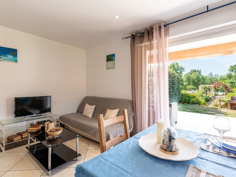 Mooi Appartement In Vakantiehuis Voor 7 Personen Met Zwembad, Airco, Wifi, Tv En Terras - Ghisonaccia