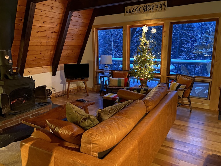 Chalet Alpin Avec Jacuzzi Extérieur à 1,6 Km Des Remontées Mécaniques - Vermont