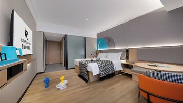 Quarto Duplo Empresarial | Cofre no quarto, secretária