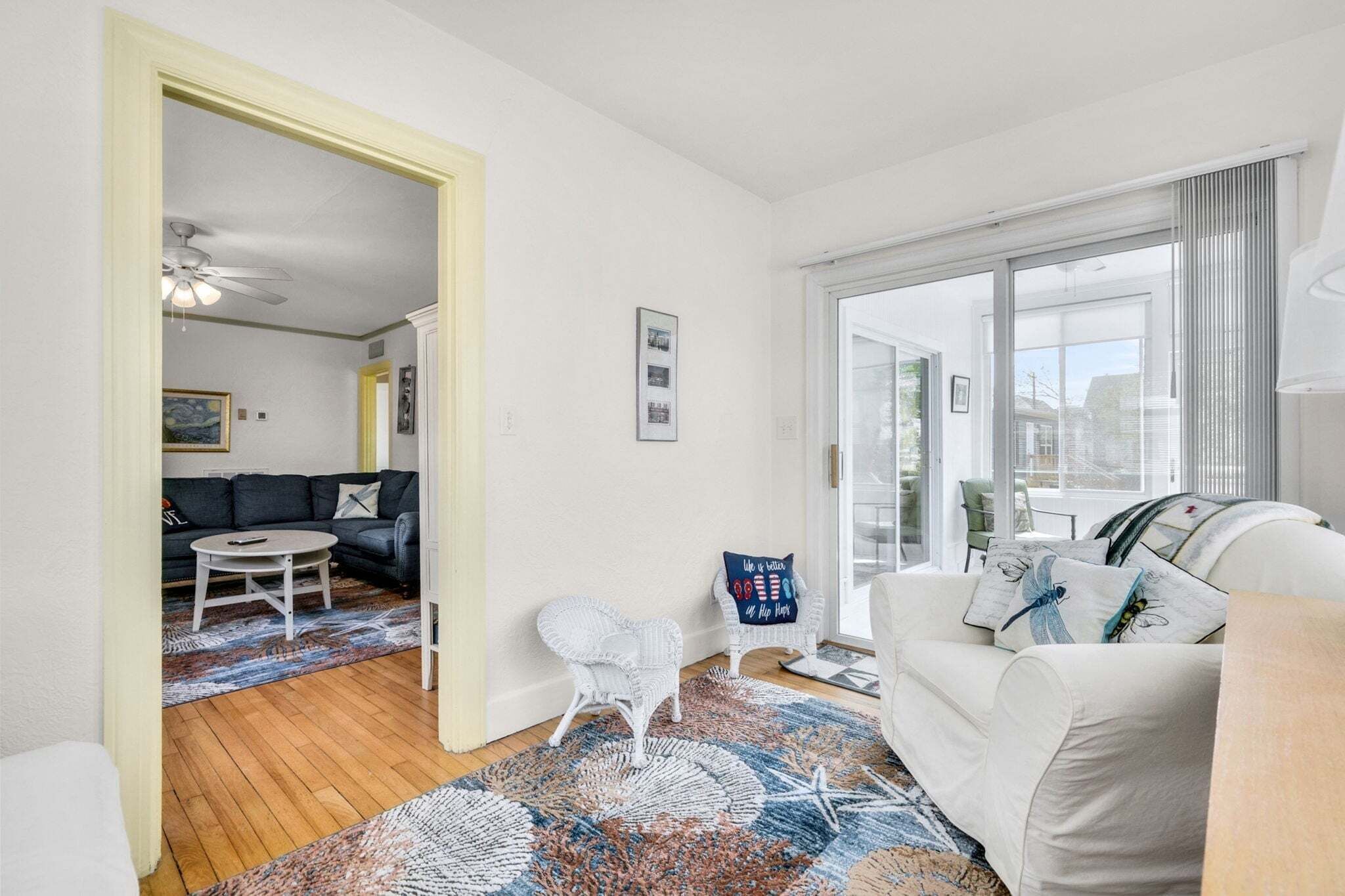 Donovan's Reef | Colorful Downtown Chincoteague Cottage W/ Sunroom, Walk To Shops & Pet Friendly - Chincoteague, VA