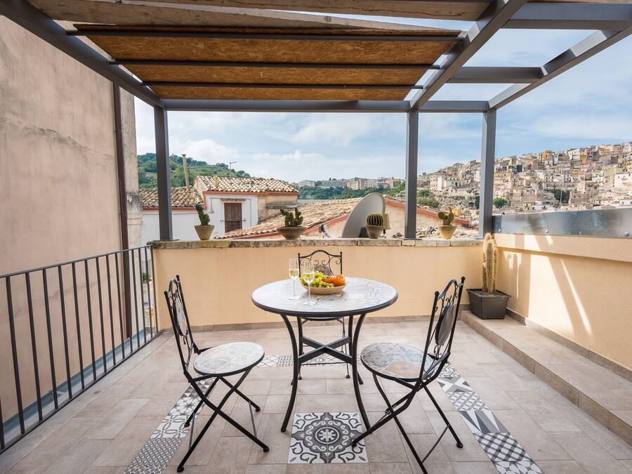 Quarto Duplo Panorâmico | Terraço/pátio interior