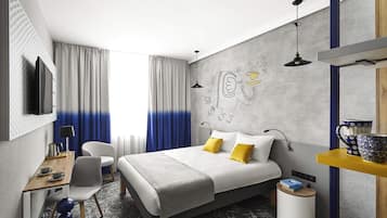 Quarto Duplo Standard, 1 cama de casal | Wi-fi grátis, roupa de cama fornecida