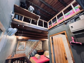 Bungalow Familiar, vista para o oceano | Sala de estar