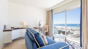 Casa de Férias, 2 quartos, vista para o oceano, junto à praia | 2 quartos, roupa de alta qualidade, secretária