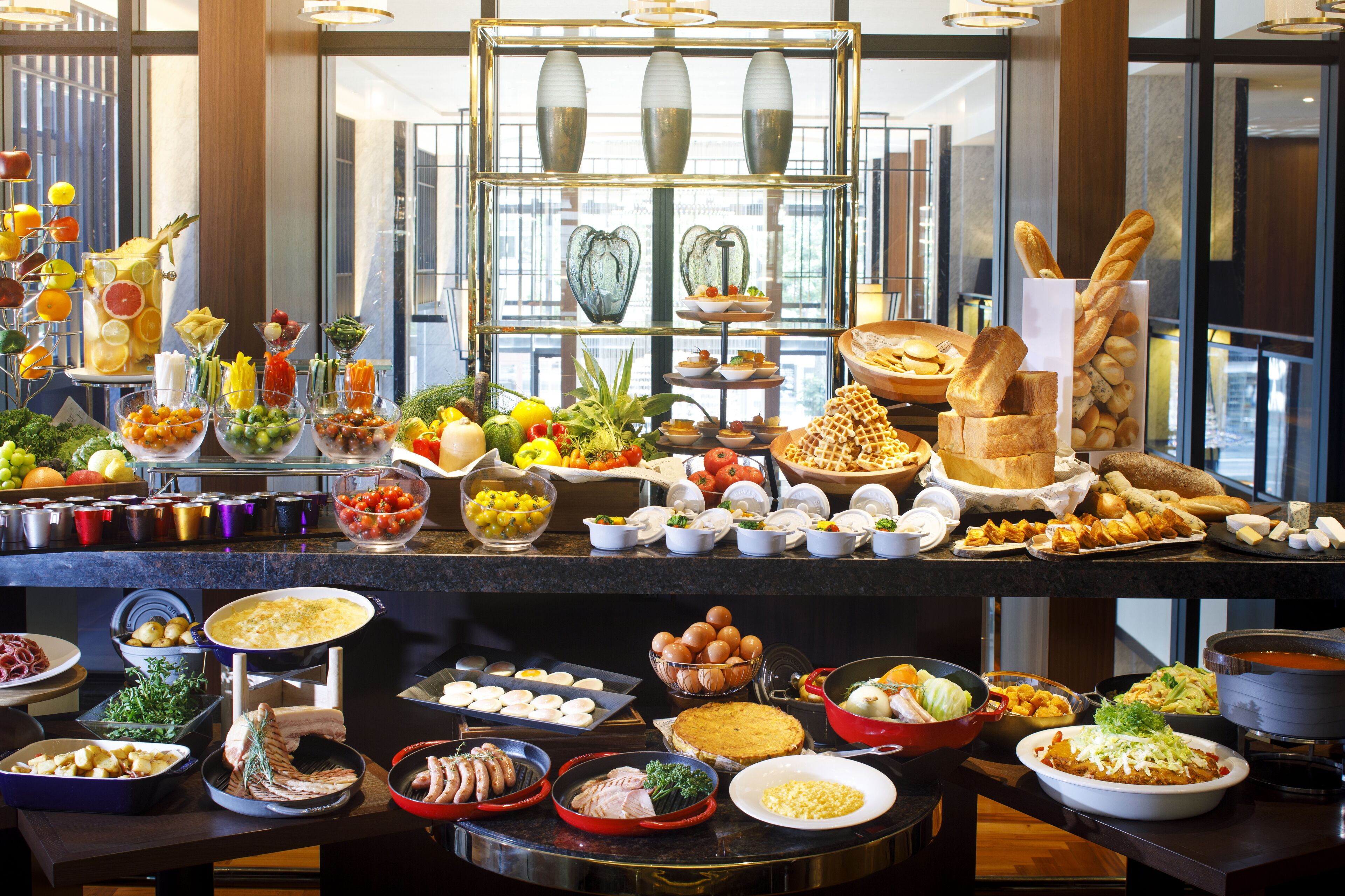 Café da manhã com buffet todos os dias (JPY 3800 por pessoa) 