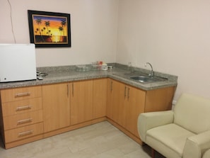 Um frigorífico no espaço comum