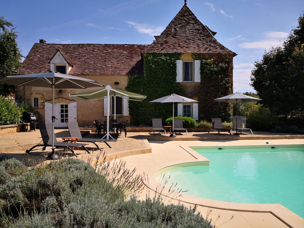 Casa Y Albergue Con Piscina Privada Climatizada. - Trémolat