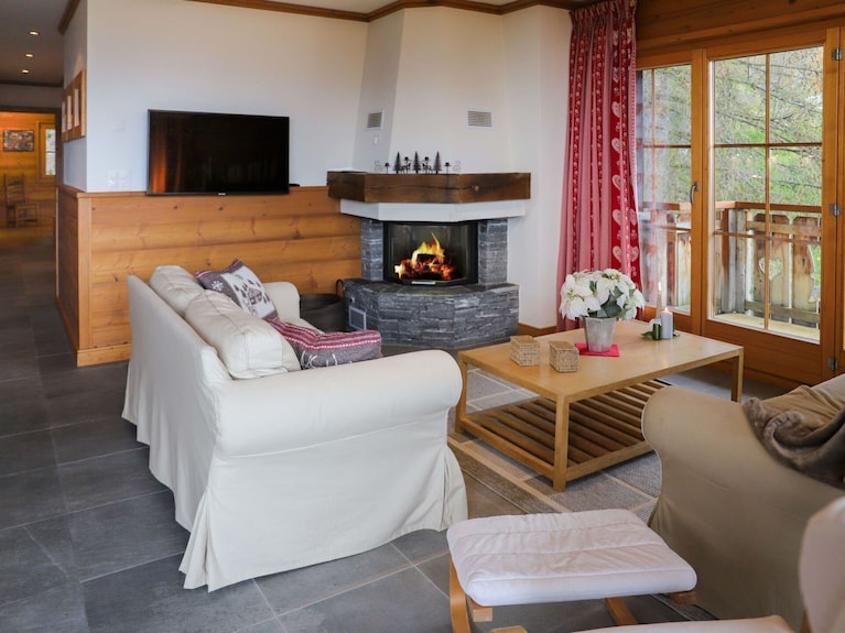 Agréable Appartement Pour 6 Personnes Avec Wifi, Tv, Balcon Et Animaux Admis - Nendaz