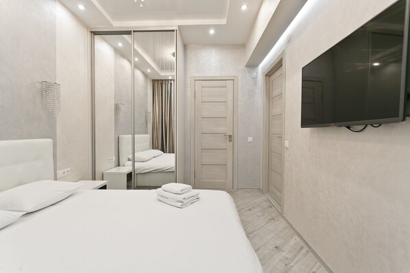 Apartamento Deluxe (floor 4) | 2 quartos, roupa hipoalergénica, cofre no quarto 